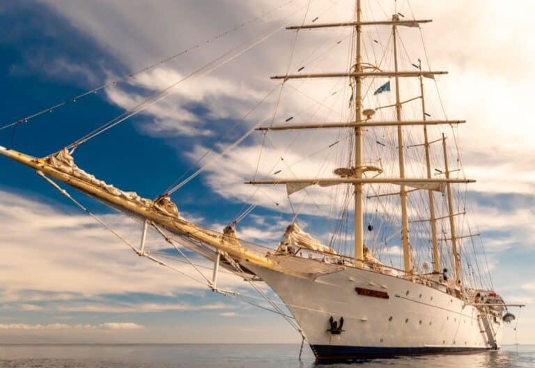 Romantic clipper ship cruises go where the big ships can't